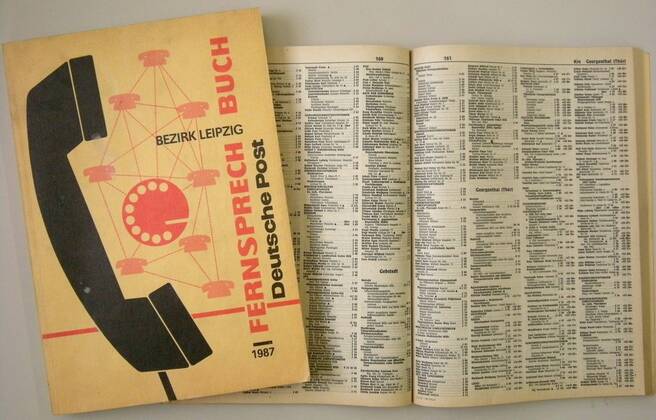 Feature Symbol: DDR-Telefonbuch 05 13 thg DDR-Telefonbuch des Bezirks ...