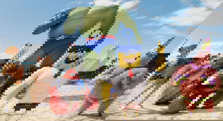 Spongebob Og Patrick Og Squidward Og Mr Krabs