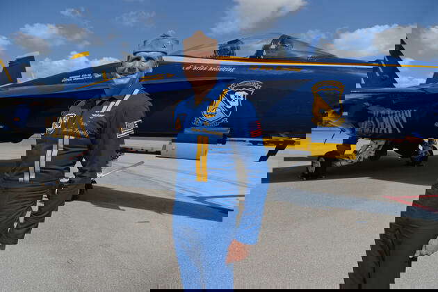 FORT LAUDERDALE FL - MAY 06: Commander Brian C. Kesselring stands next ...